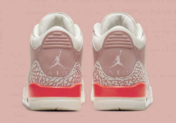 'Rust Pink' Air Jordan 3 Sail/Rust Pink-White-Crimson Release