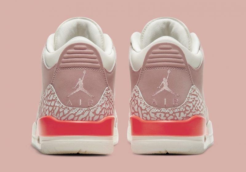 'Rust Pink' Air Jordan 3 Sail/Rust Pink-White-Crimson Release